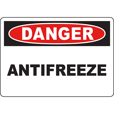 DANGER Antifreeze Sign | Graphic Products