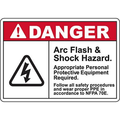 Arc Flash Labels & Signs — NFPA 70E | Graphic Products