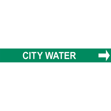 City Water Pipe Marker - Water Pipe Labeling | DuraLabel