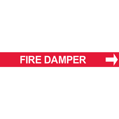 FIRE DAMPER PIPE MARKER | Graphic Products