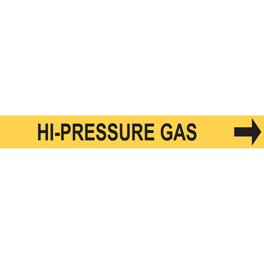High Pressure Gas Pipe Marker | Graphic Products