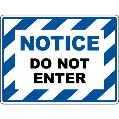Notice Do Not Enter Floor Sign | Floor Marking | DuraLabel