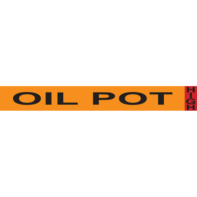Oil Pot System Component Ammonia | Pipe Labels | DuraLabel