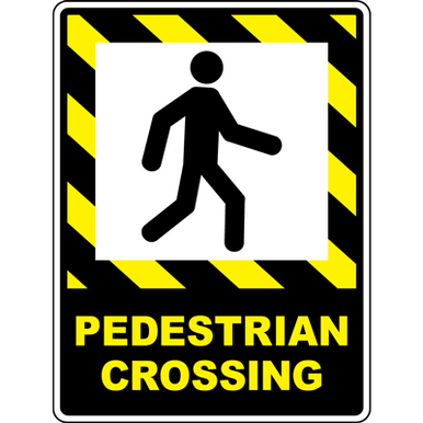 Pedestrian Crossing Floor Sign | Floor Marking | DuraLabel