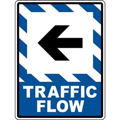 Traffic Flow Floor Sign (Vertical) | Floor Sign | DuraLabel