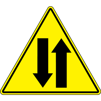 Yellow Up Down Arrows Floor Sign | Floor Marking | DuraLabel