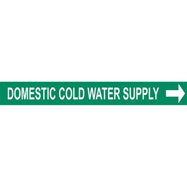 Domestic Cold Water Supply | Pipe Markers | DuraLabel