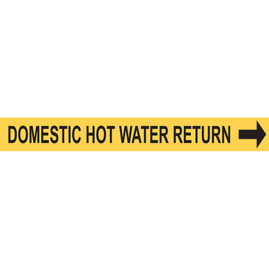 Pre-2007 ANSI Domestic Hot Water | Pipe Labels | DuraLabel