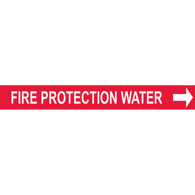 FIRE PROTECTION WATER PIPE MARKER - DuraLabel