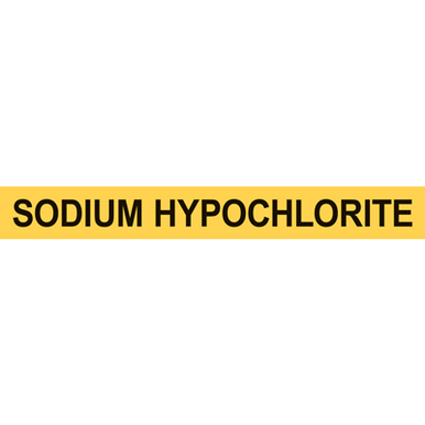 SODIUM HYPOCHLORITE PIPE MARKER - DuraLabel