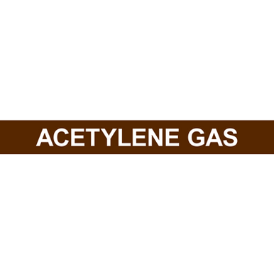 BROWN ACETYLENE GAS PIPE MARKER - DuraLabel
