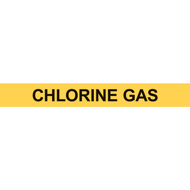 CHLORINE GAS PIPE MARKER - DuraLabel