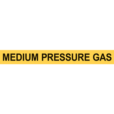 MEDIUM PRESSURE GAS PIPE MARKER - DuraLabel