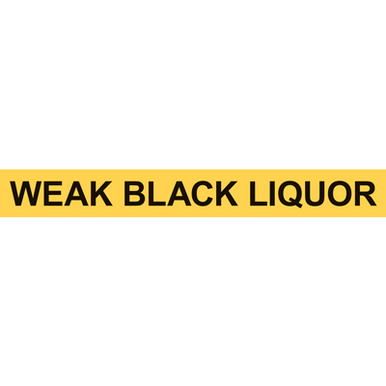 WEAK BLACK LIQUOR PIPE MARKER - PM0622 - DuraLabel