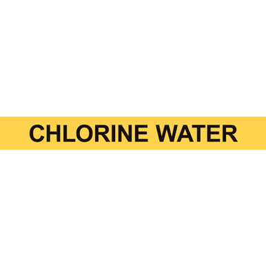 CHLORINE WATER PIPE MARKER - DuraLabel