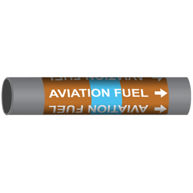 AVIATION FUEL Marine Pipe Marker - DuraLabel