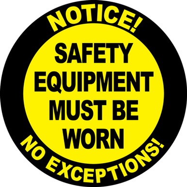 Safety Equipment Notice Floor Sign | Safety Sign | DuraLabel