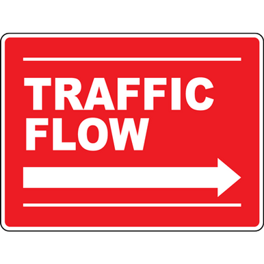 Traffic Flow Floor Sign | Floor Marking | DuraLabel