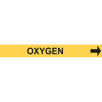 OXYGEN PIPE MARKER FOR FLAMMABLE OXIDIZING - DuraLabel