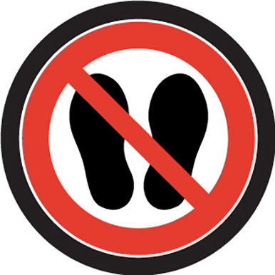 No Step | LUMEN Floor Sign Slide | DuraLabel