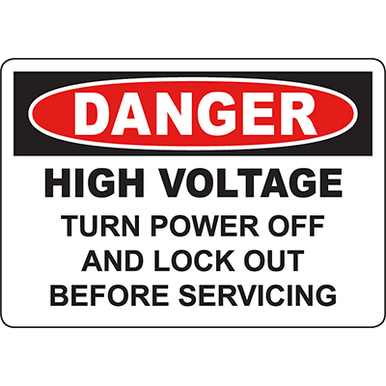 DANGER Turn Power Off And Lock Out Sign - DuraLabel