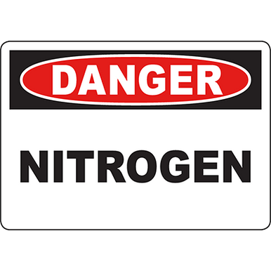 DANGER Nitrogen Sign - DuraLabel