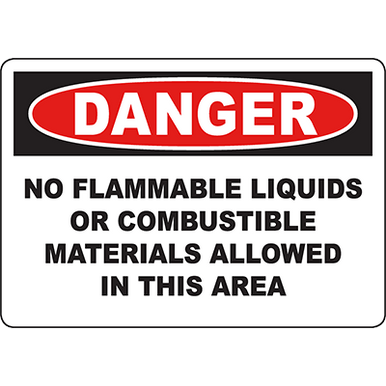 No Flammable Liquids or Materials Allowed | Graphic Products
