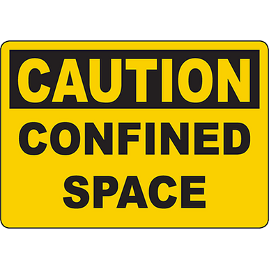 CAUTION Confined Space Sign | Graphic Products