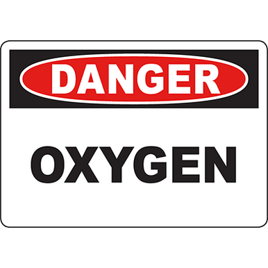 DANGER Oxygen Sign - DuraLabel