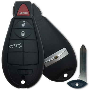 New OEM Chrysler 4 button Trunk COMPLETE fob Fobik Smart Key OEM remote ...