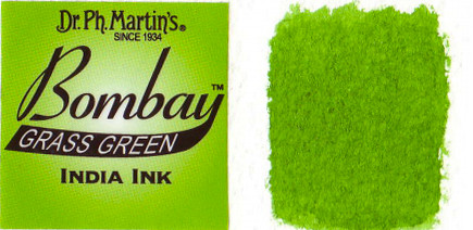 Dr. Ph. Martin's Bombay India Ink - Grass Green 30ml - Atlantis Art ...
