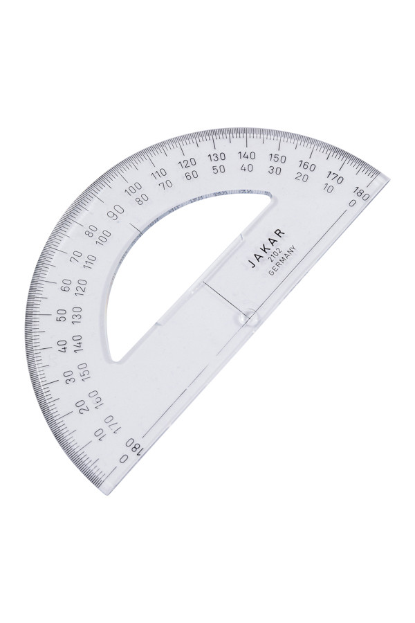 Jakar - 180° Plastic Protractor - Atlantis Art Materials