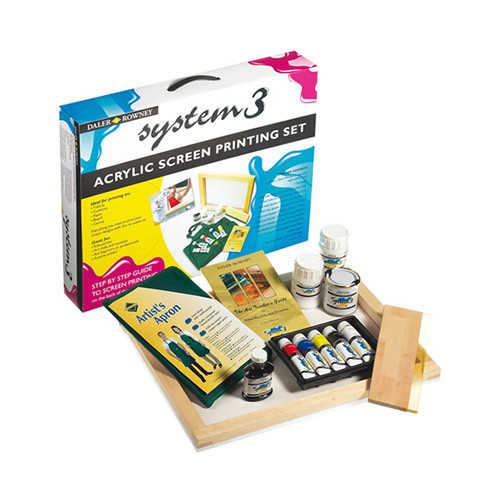 Daler Rowney - System 3 Acrylics - Screen Printing Set - Atlantis Art ...