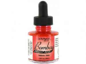 Dr. Ph. Martin's Bombay India Ink - Red 30ml - Atlantis Art Materials