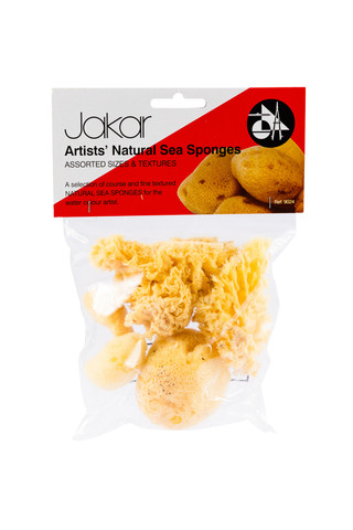 Jakar - Natural Sea Sponge Variety Pack - Atlantis Art Materials