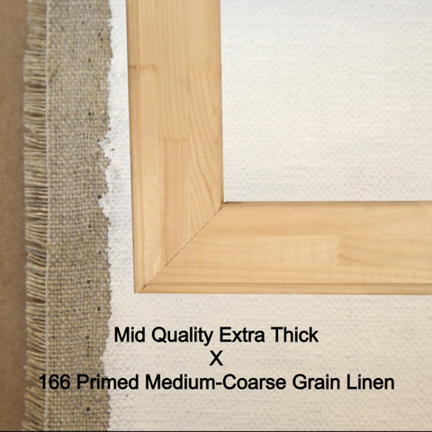 Bespoke: Mid Quality x Universal Primed Medium-Coarse Grain Linen 166 ...