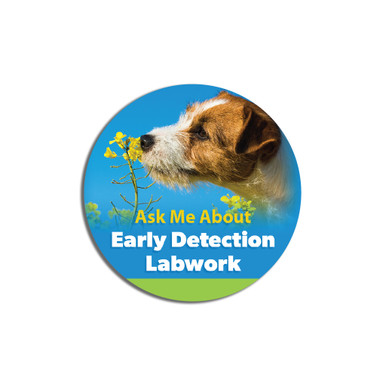Early Detection Awareness Stickers - Dog & Cat Design - 2"D