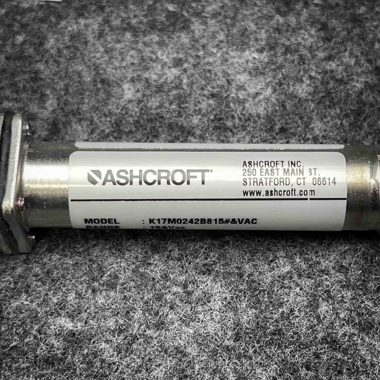 Ashcroft K1 Pressure Transducer 4–20 mA Vac to 15 psi