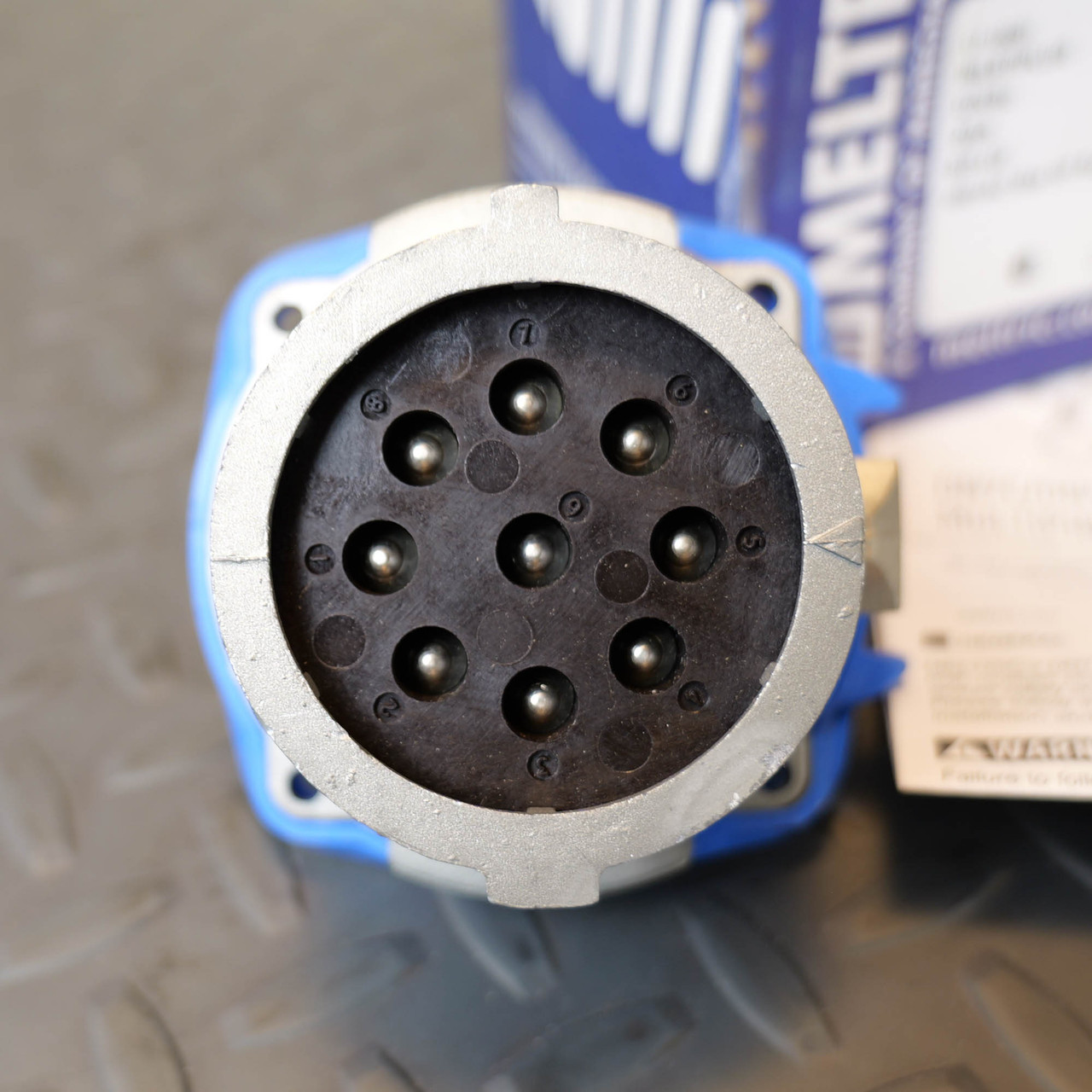 Unused Meltric 17‑18081 Pin and Sleeve Inlet 20A 480VAC-130VDC 8‑Pin ...