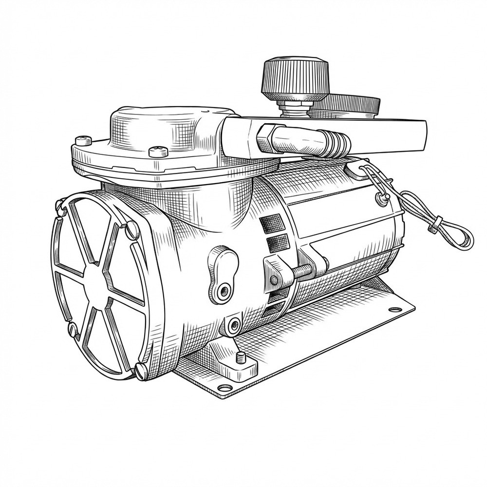 Thomas 107 Series 107CDC20-898 12VDC Diaphragm Vacuum Pump