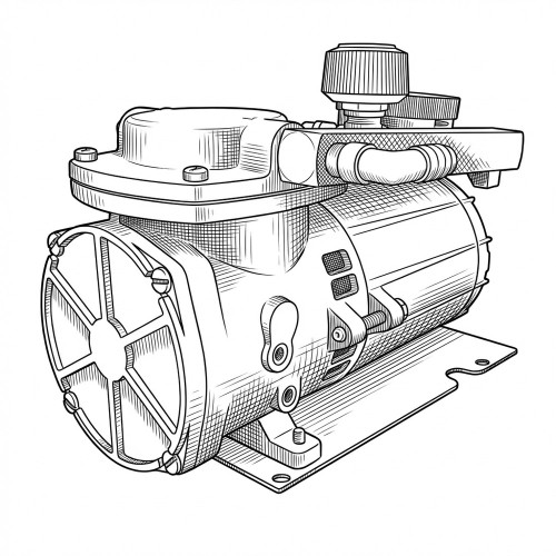 107CDC20-898 Diaphragm Vacuum Pump 12V 1.4 CFM Thomas