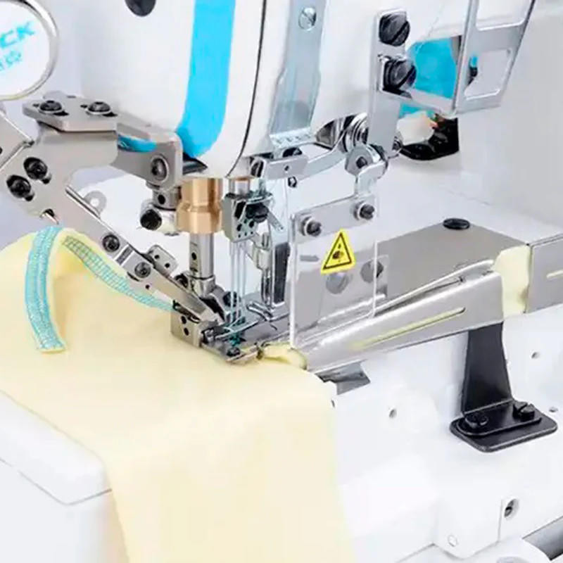 Jack W4-D-01/02/03/08x364/F/H Direct Drive 3 Needle Flatbed Coverstitch Industrial Sewing ...
