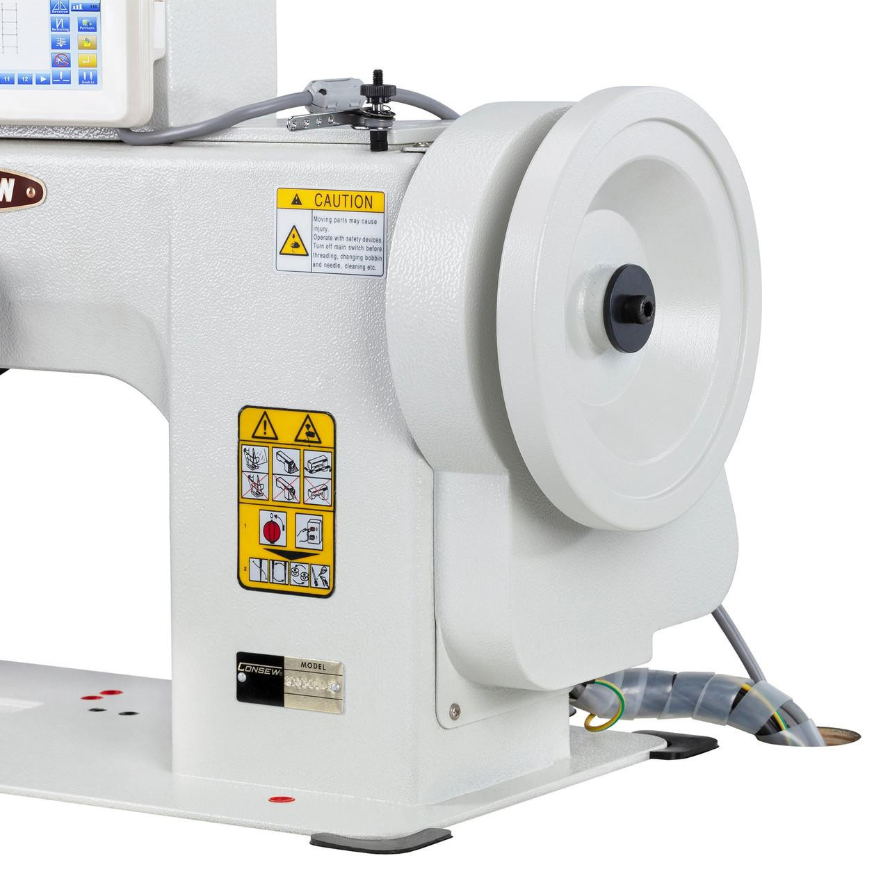 Consew 2040-DSM-E Single/Double Needle Extra Heavy Duty Programmable ...