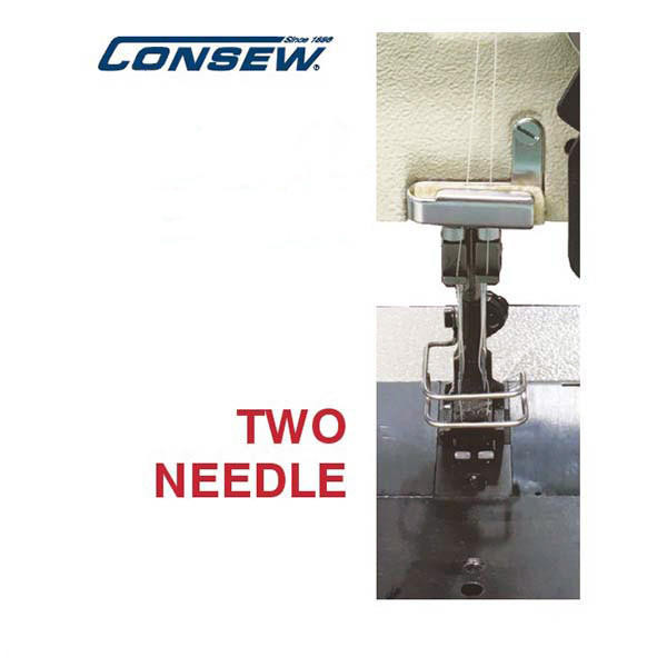 Consew 389RB-2 Heavy Duty Double Needle Post Bed Walking Foot Sewing ...