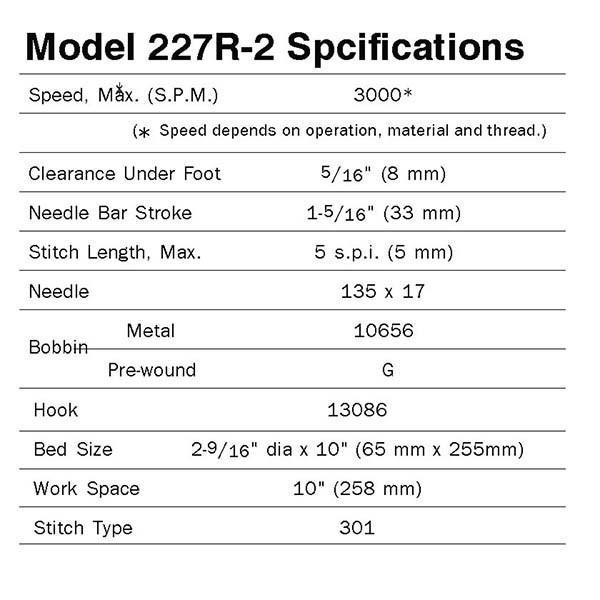 Consew 227R-2 Cylinder Bed Single Needle Compound Walking Foot ...