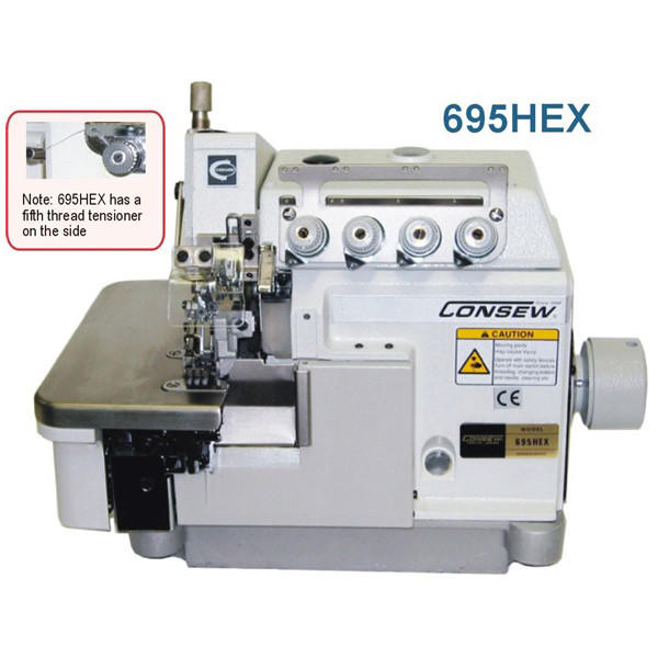 Consew 693EX/694EX/695EX Series High Speed 3, 4, or 5 Thread Elastic ...