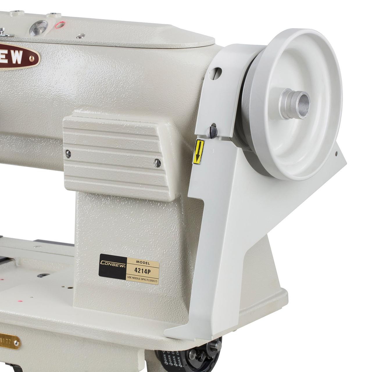 Consew 4214P Four Needle Puller Feed Sewing Machine with Table and ...