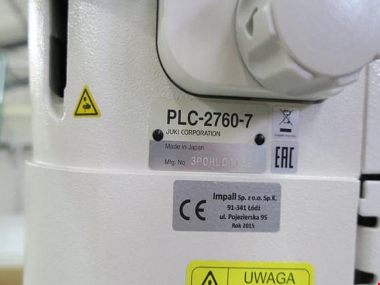 Juki PLC-2760-7 Heavy Duty Fully Automatic Double Needle Post Bed Walking Foot Sewing Machine ...