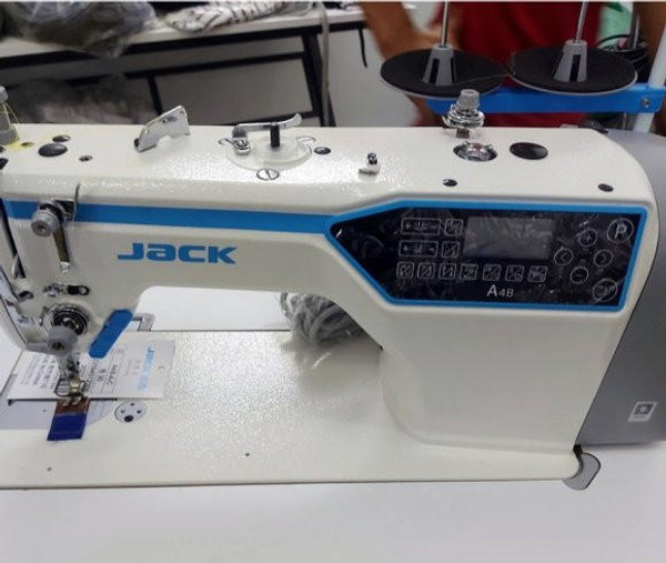 Jack A4B-A-C Single Needle Direct Drive Fully Automatic Lockstitch Industrial Sewing Machine ...
