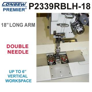 Consew Premier P2339RBLH-18 Single Needle 18" Long Arm Compound Feed ...